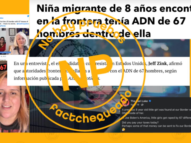 La desinformación de la niña migrante en la frontera “con 67 ADN distintos”