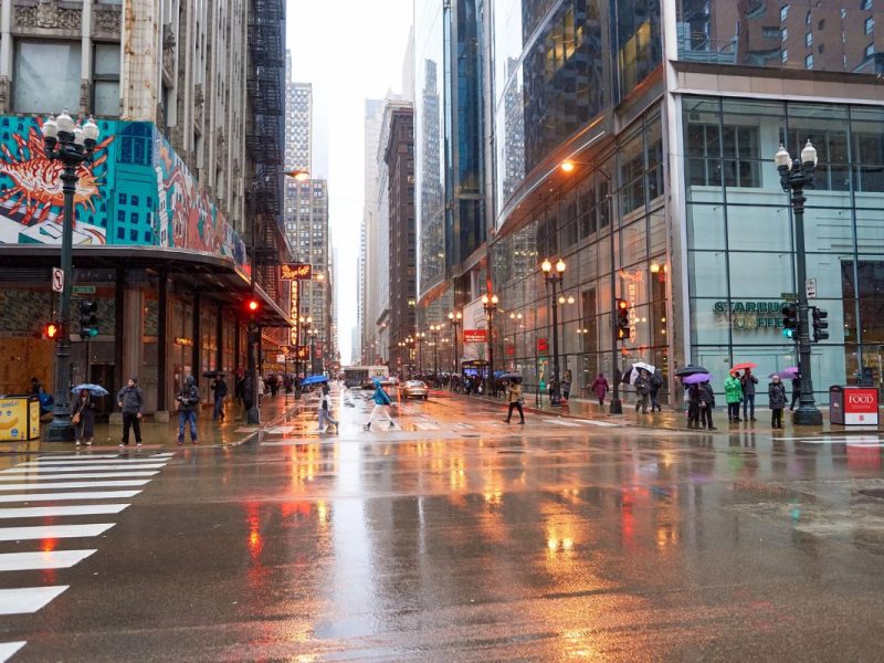Clima en Chicago hoy 31 de octubre: Viento y lluvia