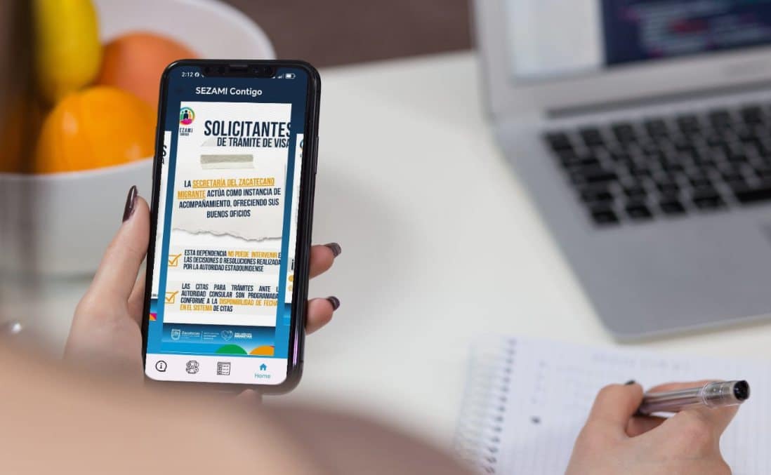 "Sezami Contigo": la app de servicios para migrantes zacatecanos