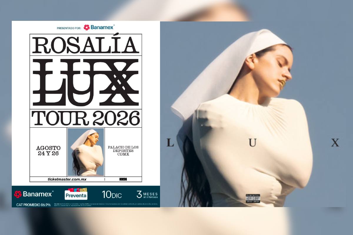 Rosalía anuncia el LUX TOUR 2026: Confirma 4 conciertos en México